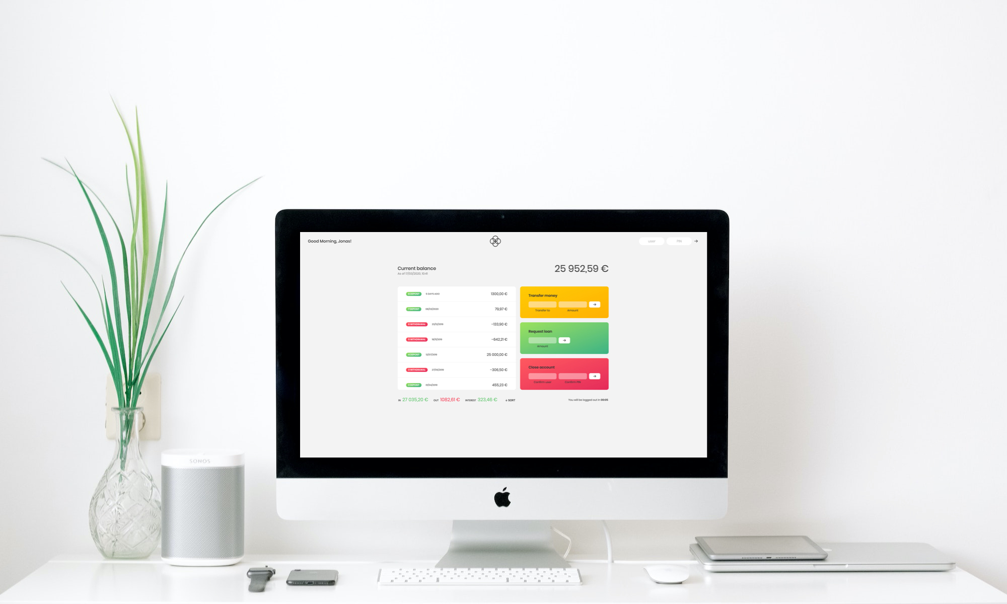 Bankist | When Banking meets Minimalist